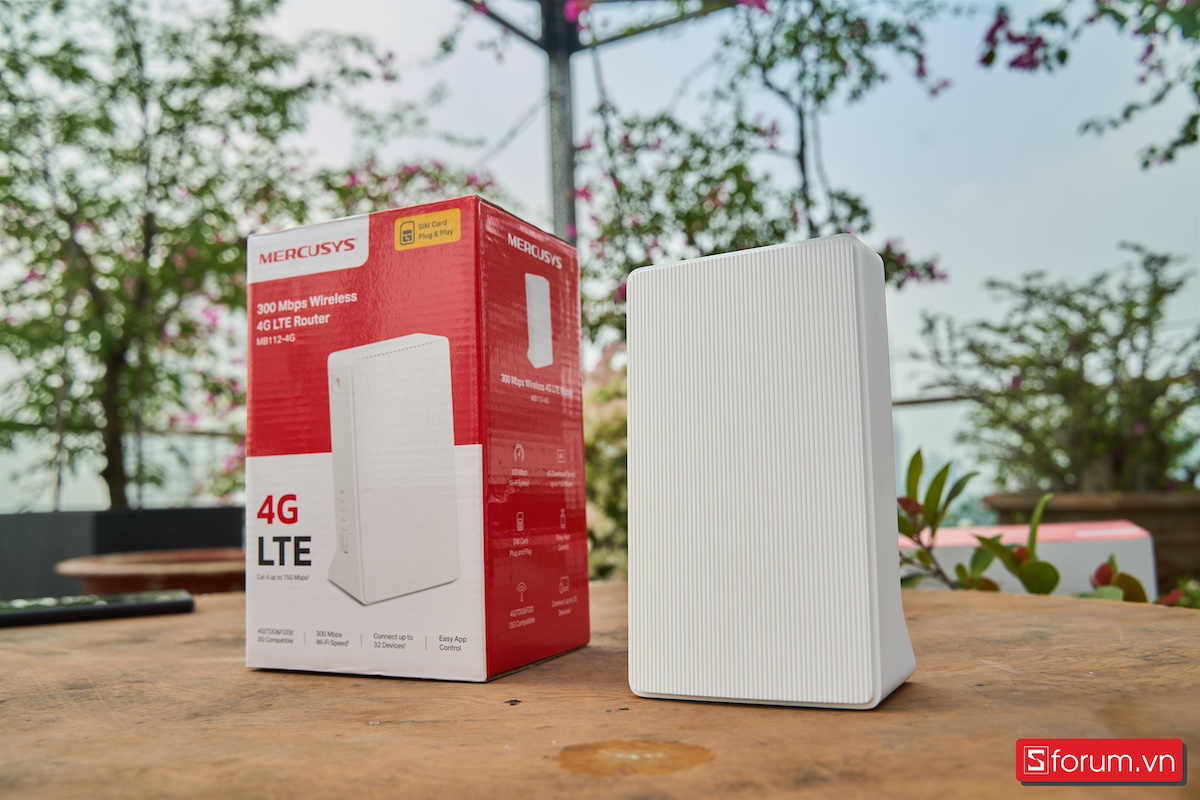 Trên tay bộ phát Wi-Fi Mercusys MB 112-4G: Kết nối lên đến 32 thiết bị
